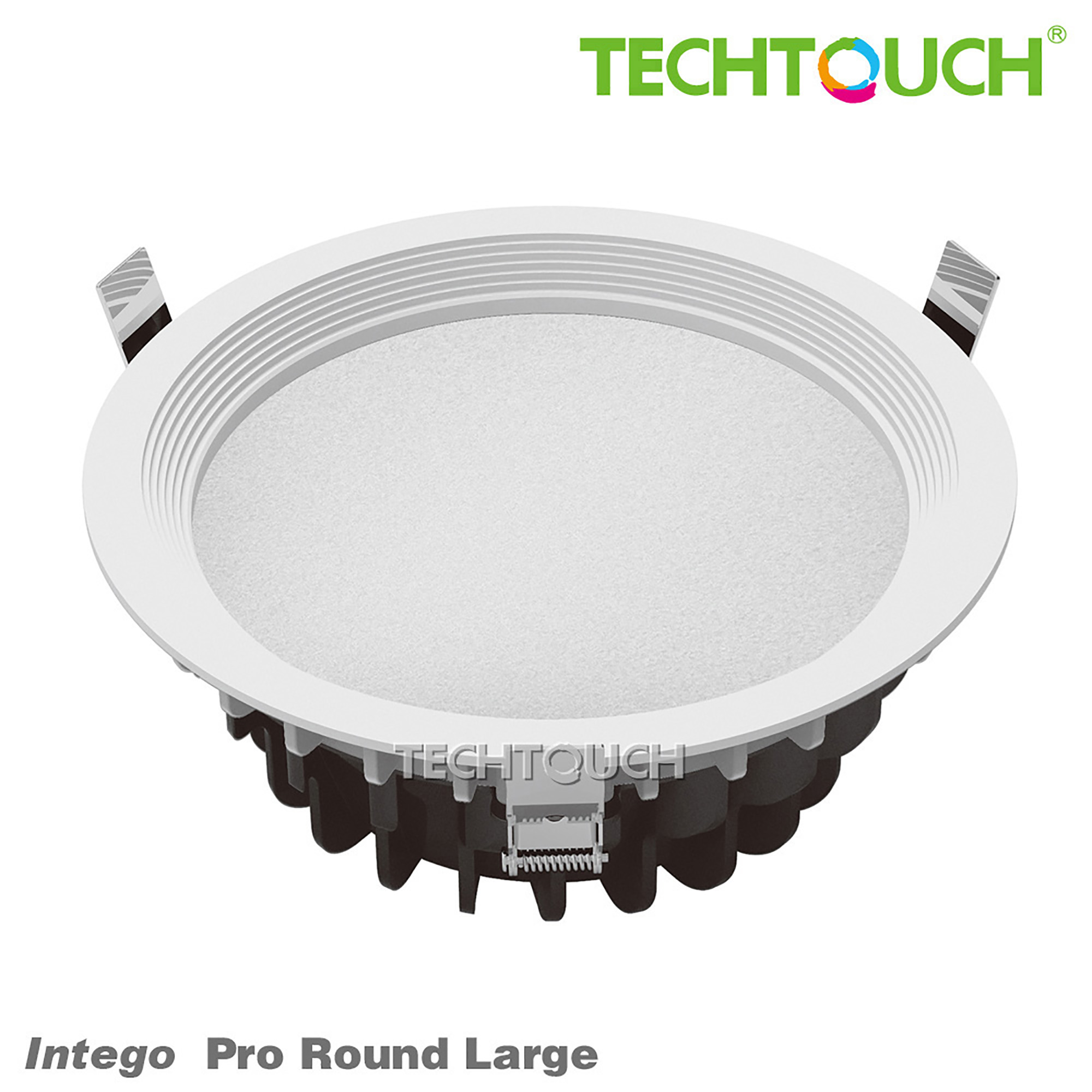 204841 Intego Pro Techtouch Intego Pro Round Large 29W 2700K IP42 Cut-Out 200mm - The Inspired ...
